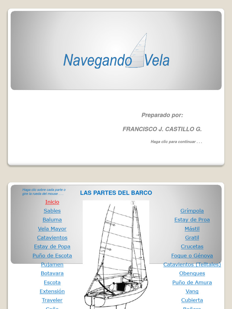 Partes Del Barco NAV | PDF | Mástil (Vela) | Casco (Embarcación)