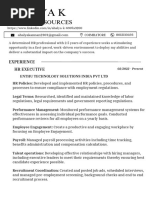 Chartered Accountant (CA) Articleship Resume Sample | PDF | Cognition ...