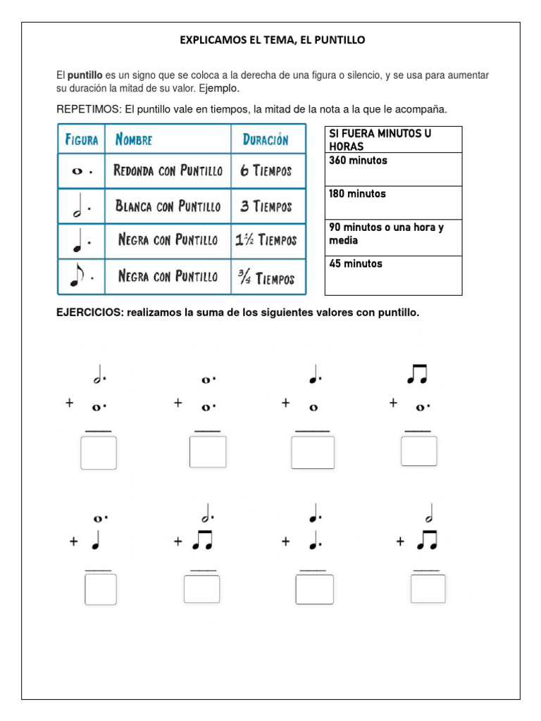 Explicacion Del Puntillo | PDF