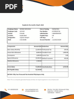 Infosys - Pay Slip - Dec | PDF