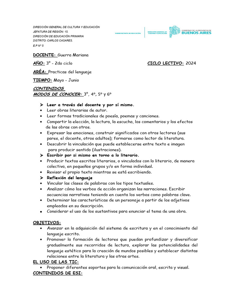 Secuencia de Poesia 2° Ciclo Primaria | PDF | Rima | Poesía