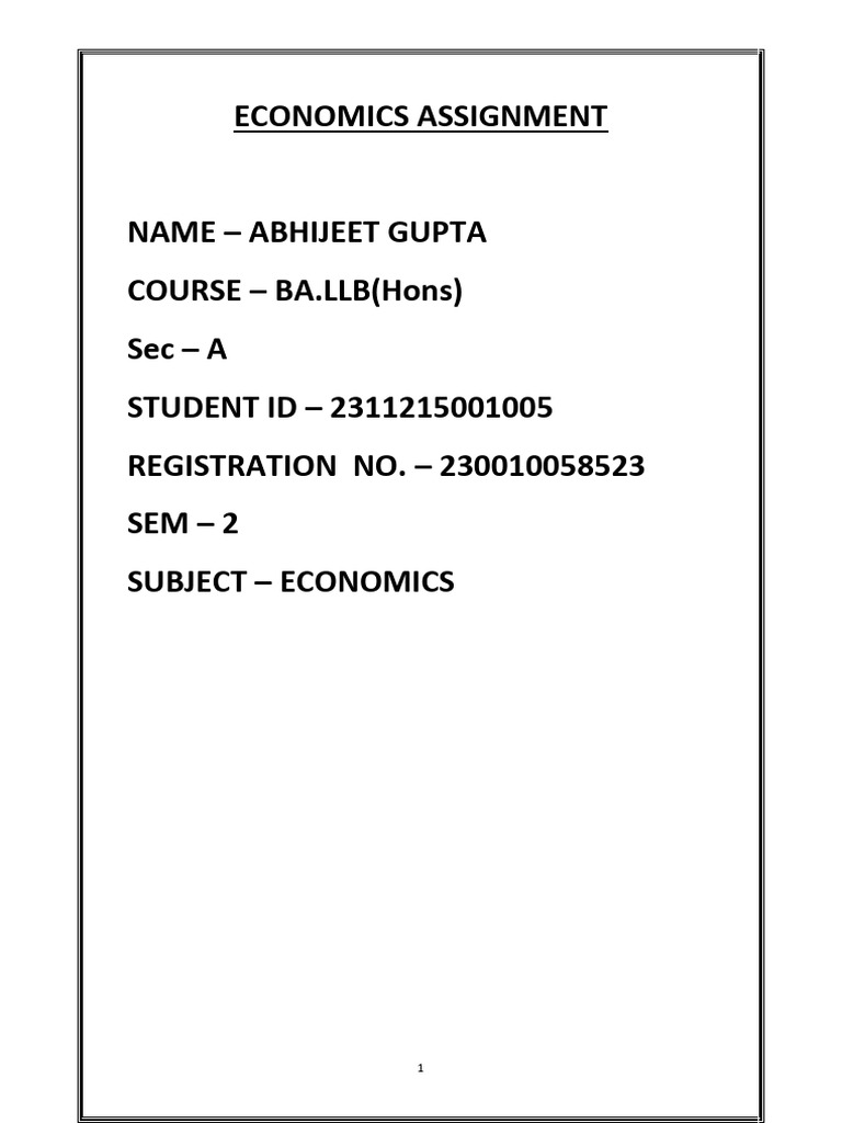 Samriddhi Sharma Eco Assignment | Download Free PDF | Market Economy | Capitalism