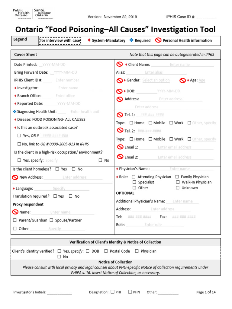 Investigation Tools For Food Poisoning 1619783419 | PDF | Bleach | Lunch