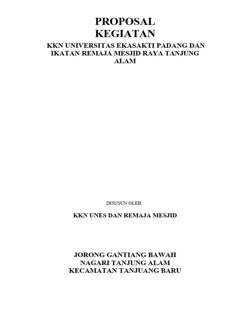 Proposal Lomba | PDF