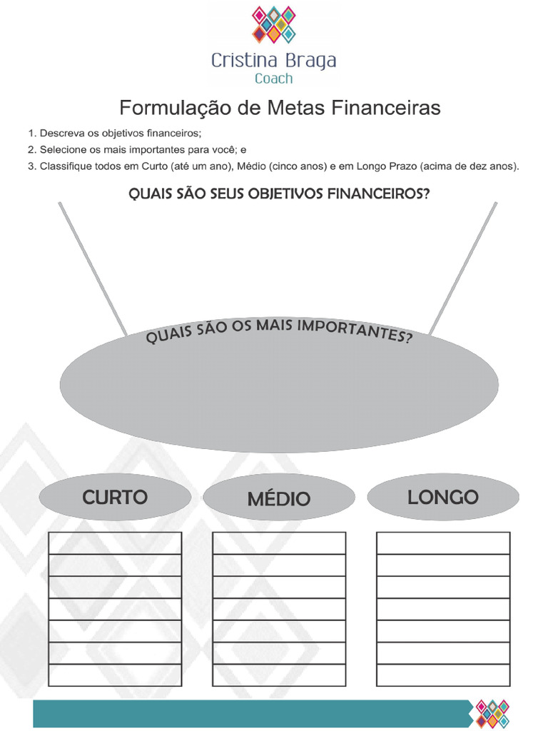 Formulação de Metas Financeiras | PDF