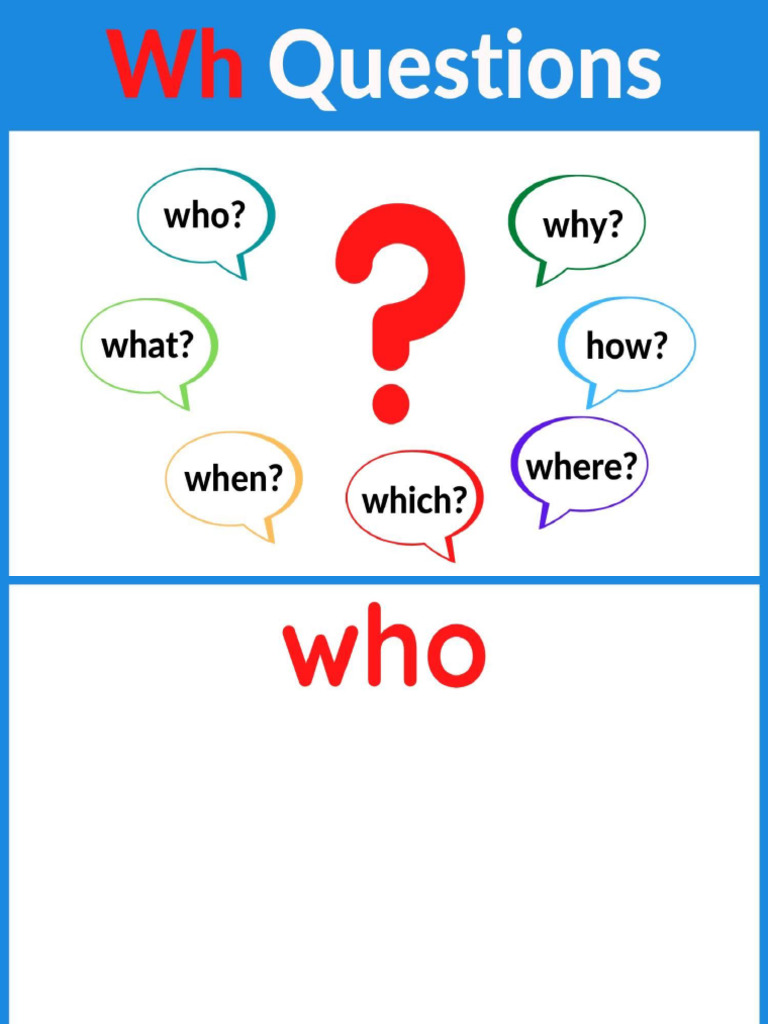 WH Questions PowerPoint and Quiz 1 | PDF