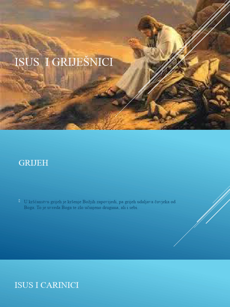 Isus I Griješnici 1 | PDF