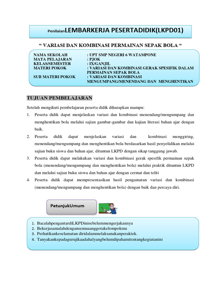 Contoh LKPD | PDF