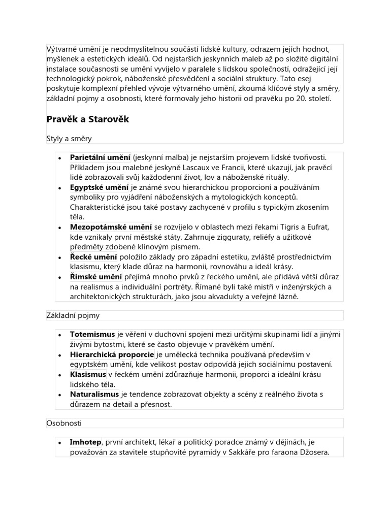 Dejiny Vytvarne Umemi | PDF