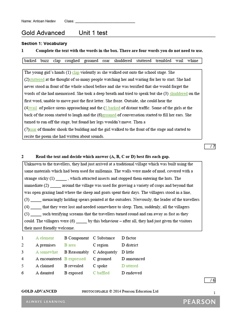 Gold Adv OTM Unit Test 01 | PDF