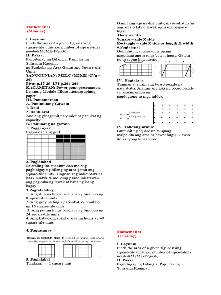 Math DLP Week 7 Q4 | PDF