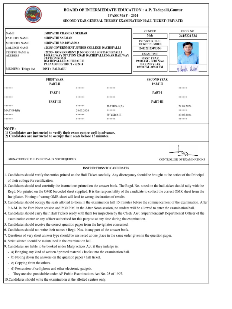 AP Inter 2nd Year Results 2024 (Bieap Inter Public 2nd Year General ...