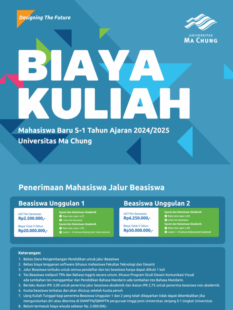 Biaya Kuliah - 2024 2025 | PDF