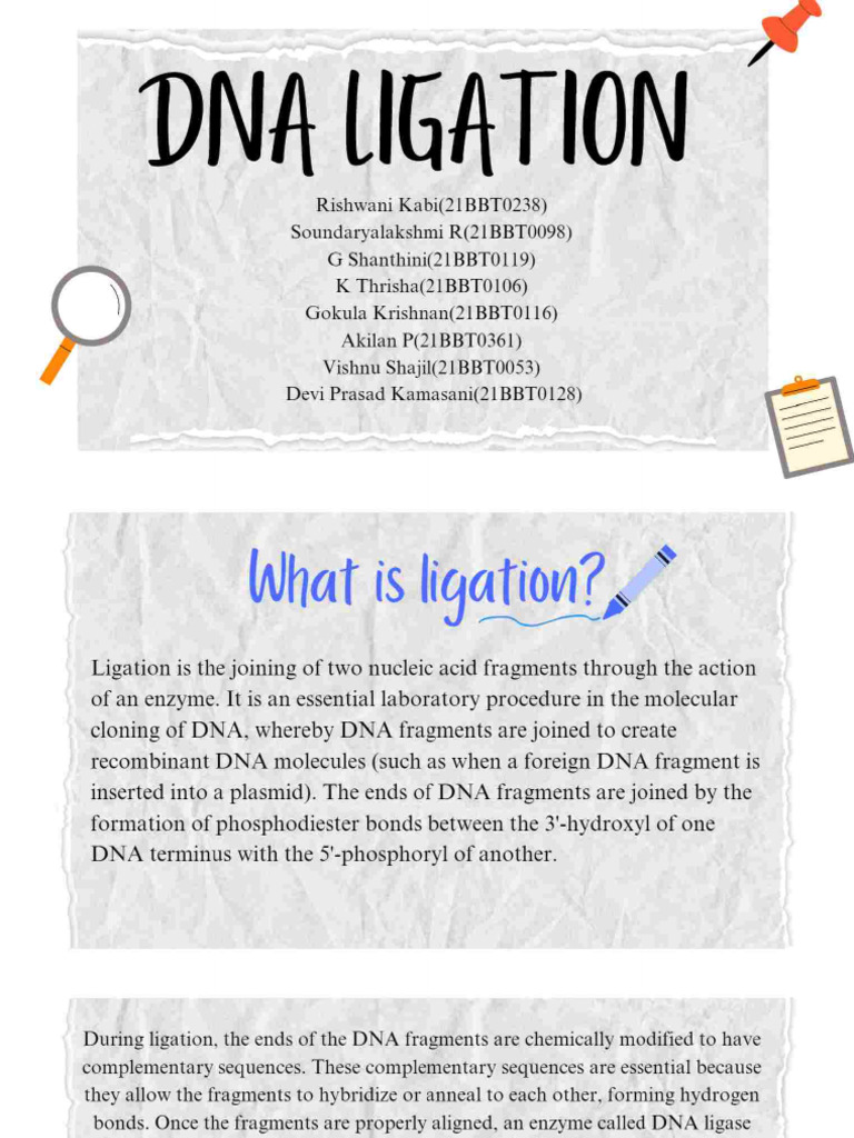 Dna Ligation | PDF