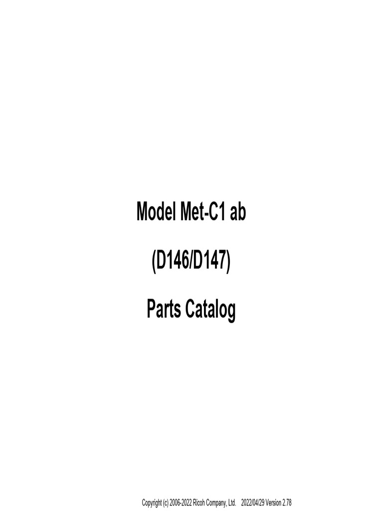 Manual Parts - MP c3003 - MP c3503 - MP c4503 - MP c5503 - MP c6003 ...