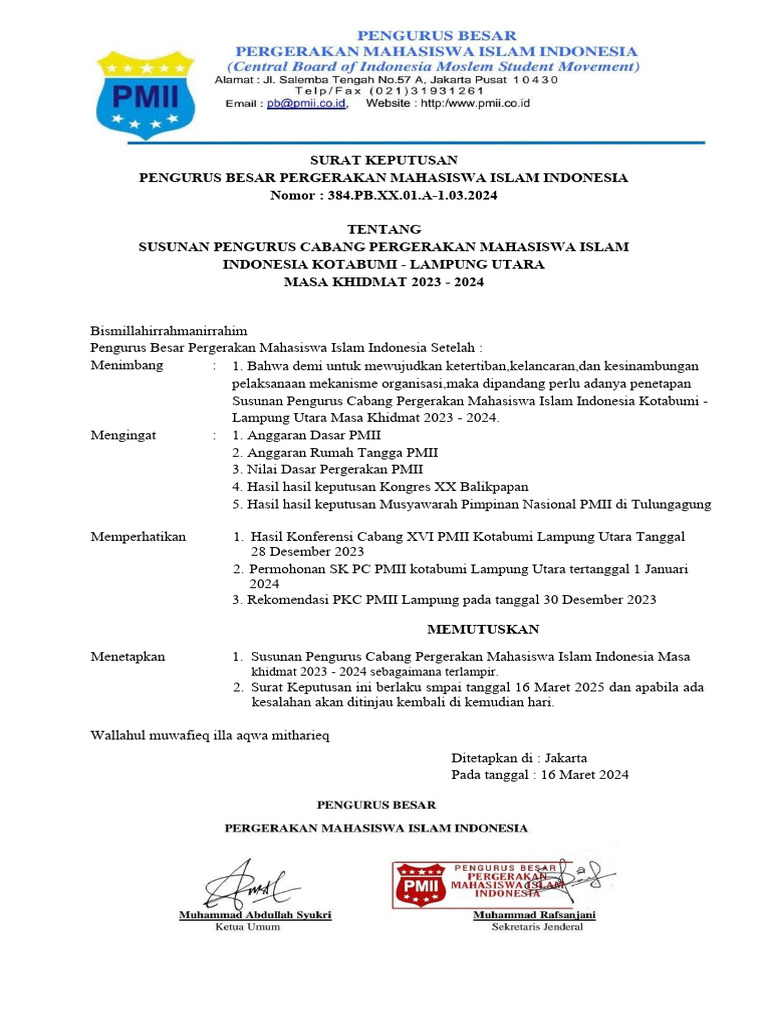 SK PC Pmii 2024-1 | PDF