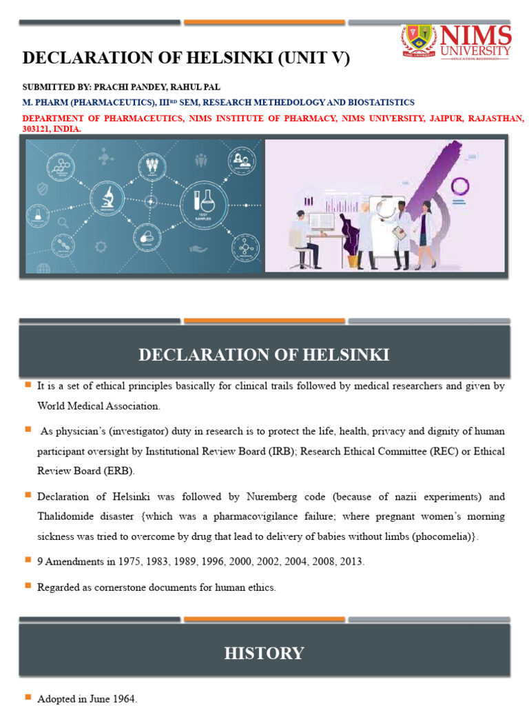 Ethical Guidelines for Clinical Trials | PDF | Informed Consent ...