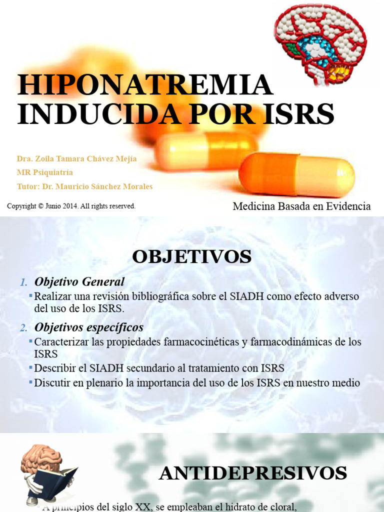 Hiponatremia Inducida Por Isrs | PDF | Inhibidor selectivo de la ...