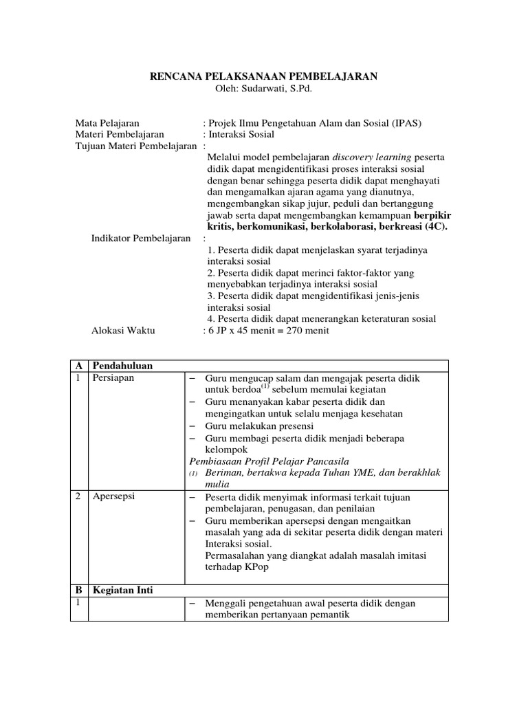 Jenis Proyek IPAS untuk SMK Kelas 10 | PDF