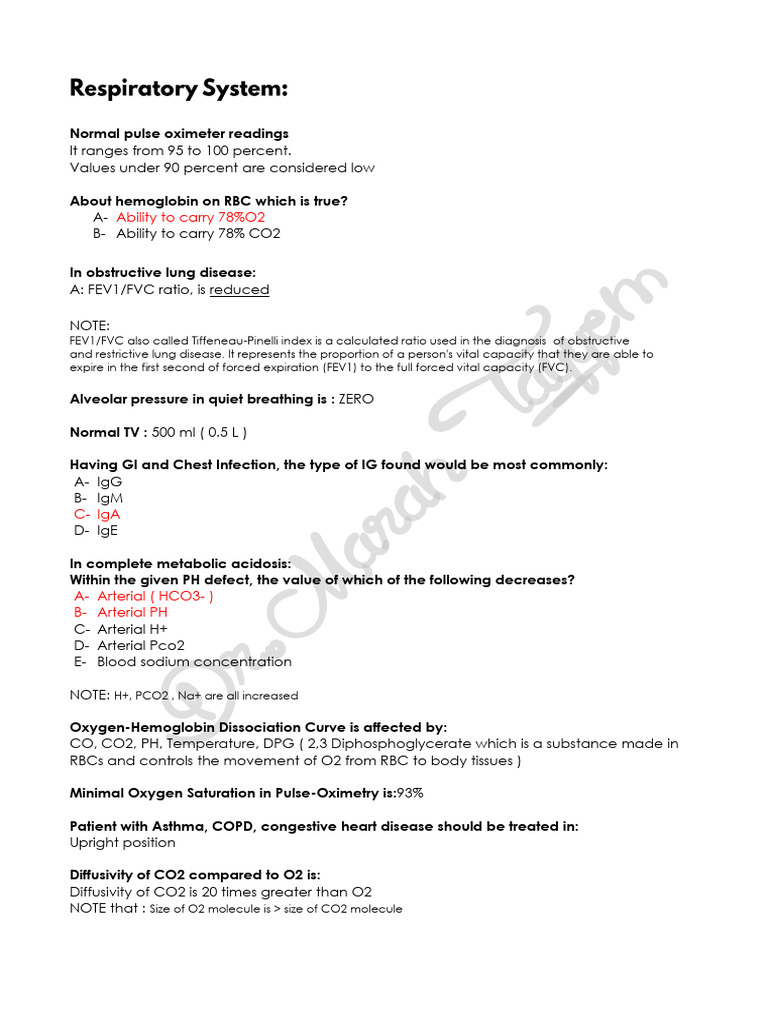 Respiratory System | PDF | Respiratory System | Lung