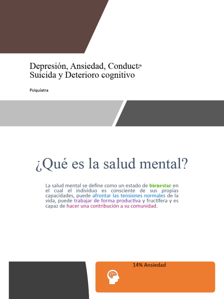 Salud Mental: Depresión y Ansiedad en México | PDF | Trastorno ...