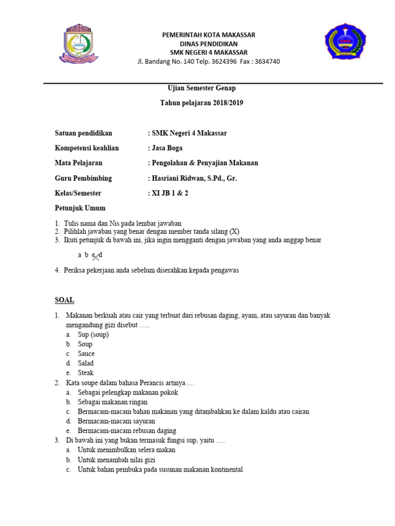 SOAL PPM KELAS XI SEMESTER Genap | PDF