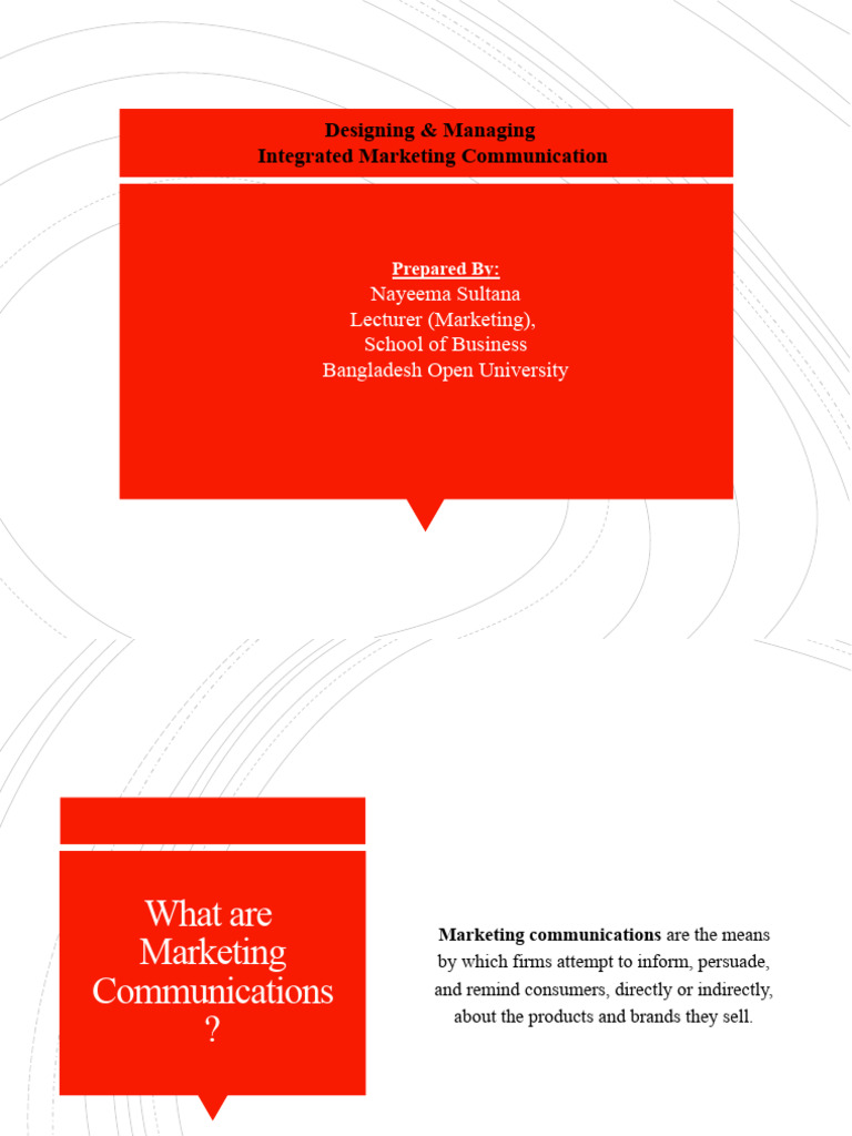 Designing & Managing Marketing Communication | PDF | Marketing ...