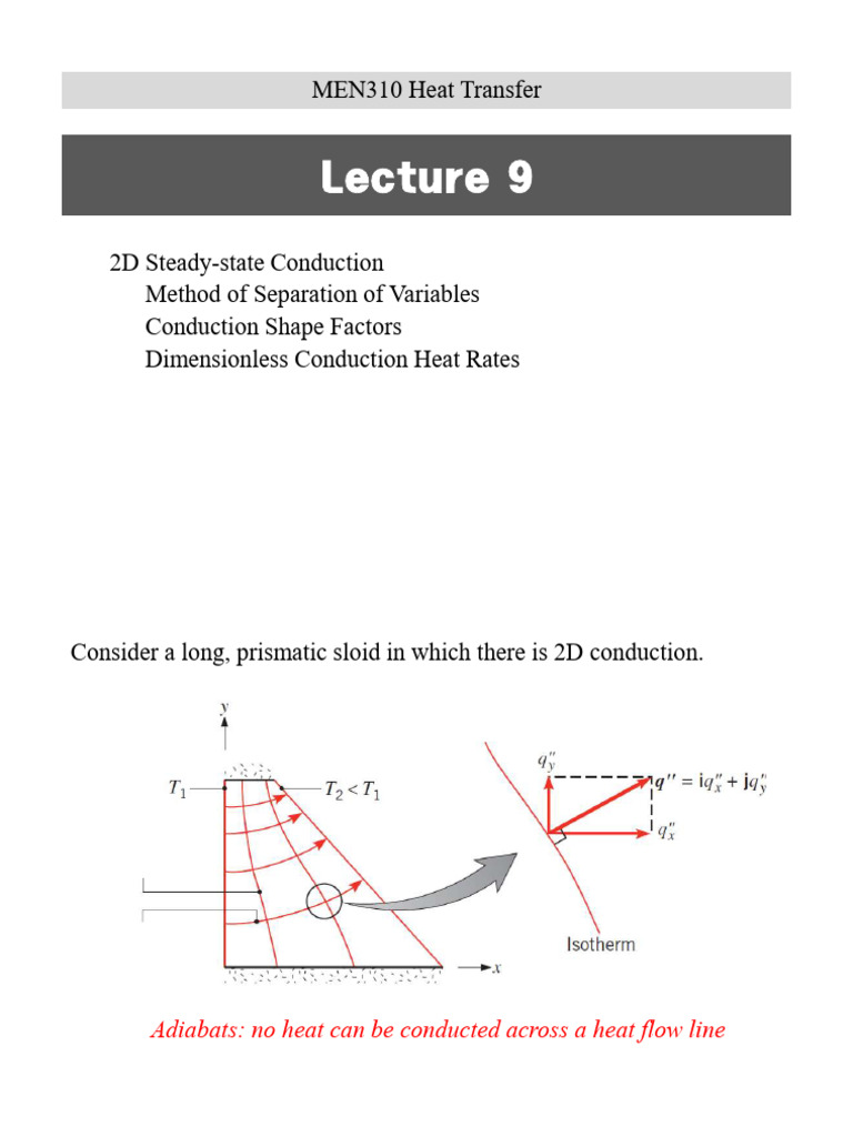 Lecture Note 09 Pdf Thermal Conduction Heat Transfer