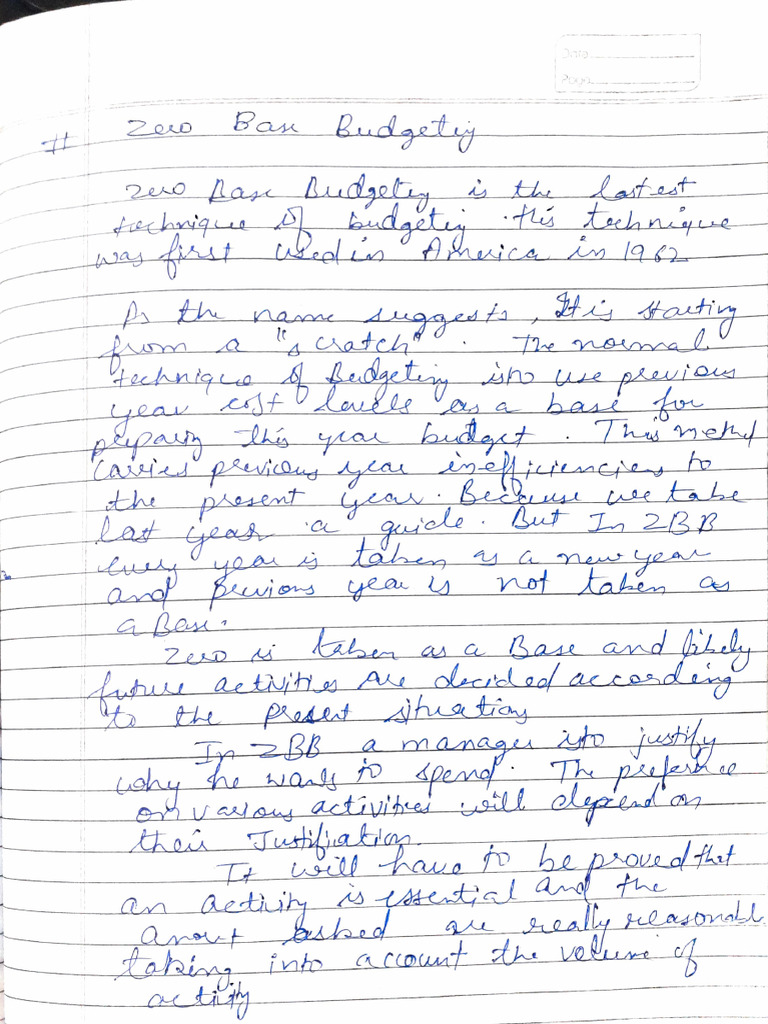 Zero Base Budgeting | PDF