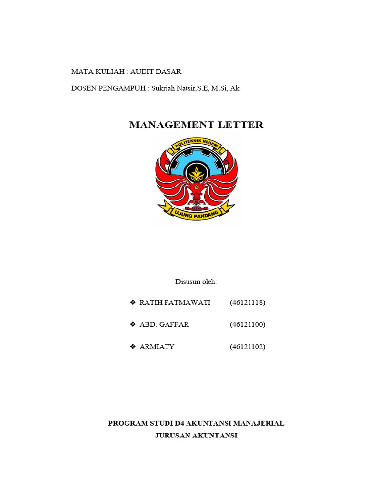 Management Letter KL 6 | PDF | Karier & Perkembangan | Bisnis