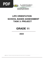 Term 3 Project For Life Orientation Grade 11 | PDF | Psychological ...