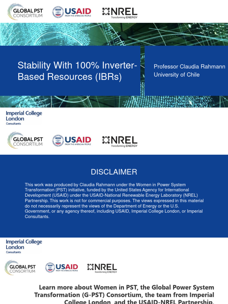 Lecture 2 Stability With 100 Inverter Based Resources IBRs | PDF | Electrical Grid | Electric ...