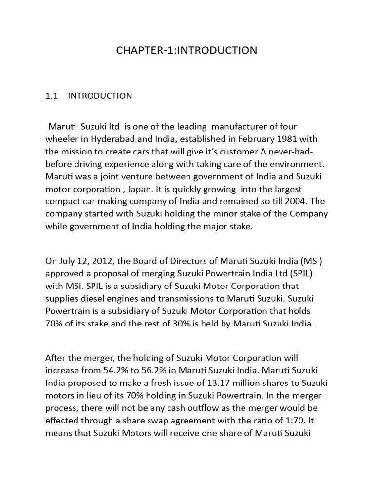 Chapter 1:introduction | PDF | Motor Vehicle Manufacturers | General ...