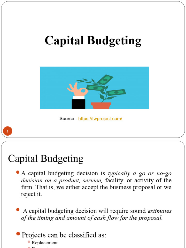 Capital Budgeting PPT | PDF | Net Present Value | Capital Budgeting