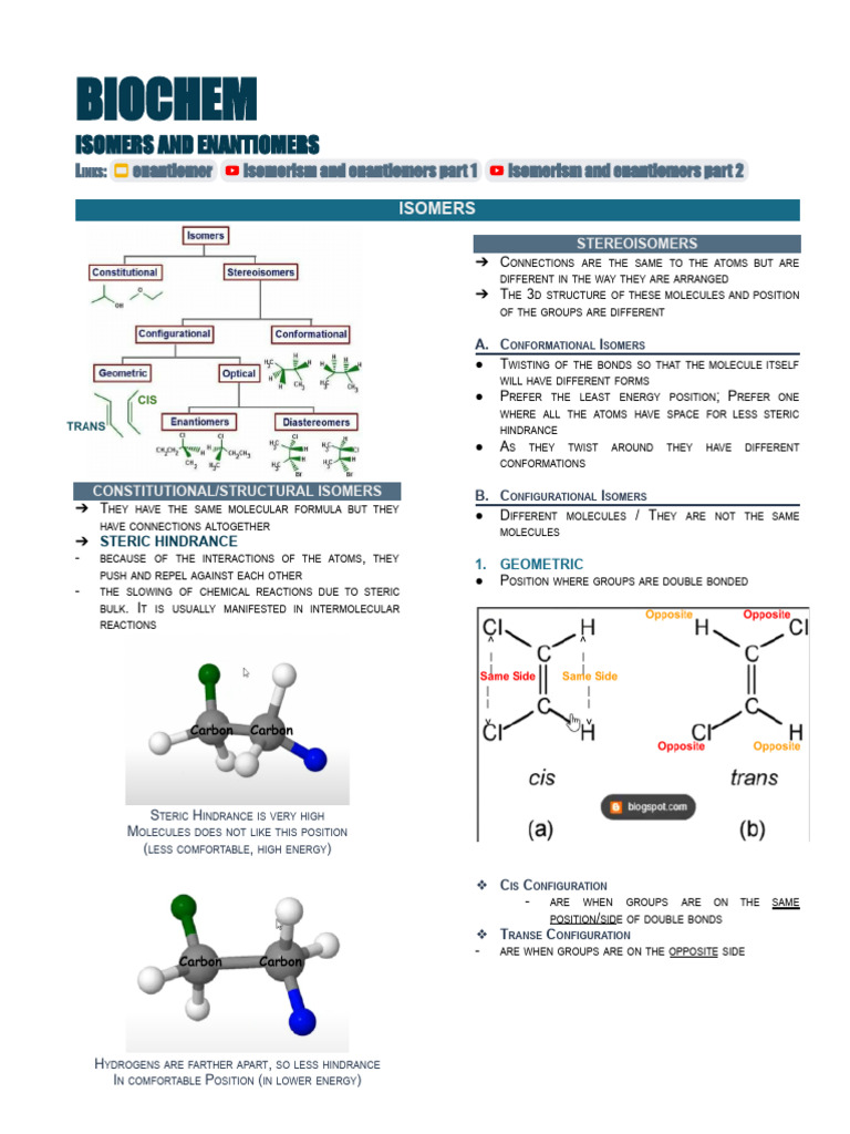 Isomers | PDF | Chirality (Chemistry) | Isomer