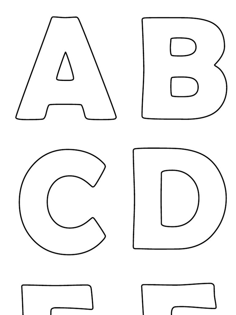 Letras para Colorear | PDF