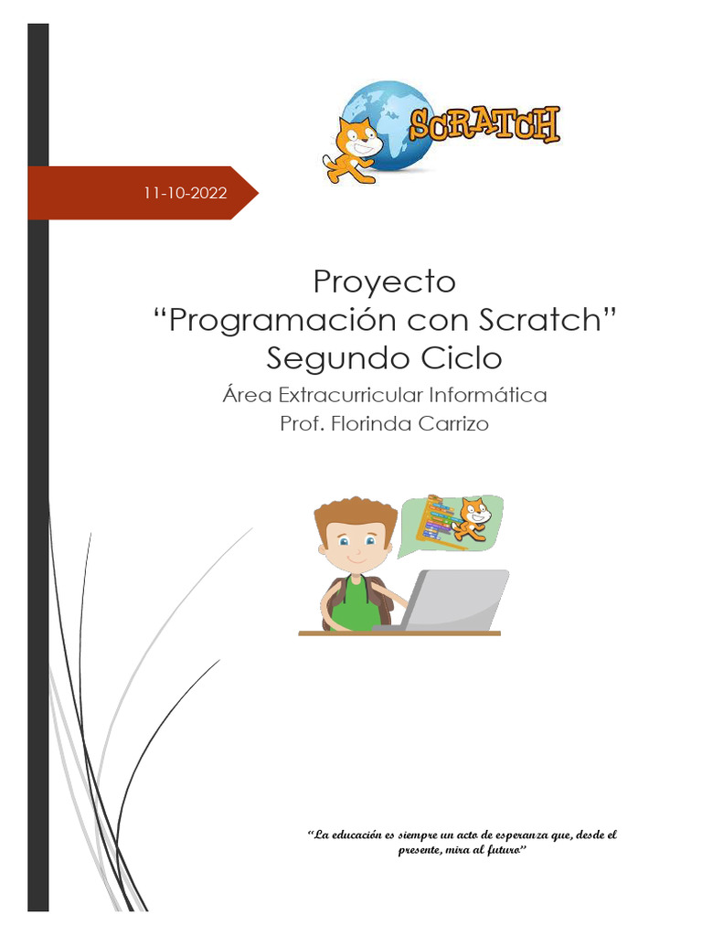 Proyecto Programación Con Scratch | PDF | Scratch (lenguaje de ... Proyecto Programación Con Scratch | PDF | Scratch (lenguaje de ...