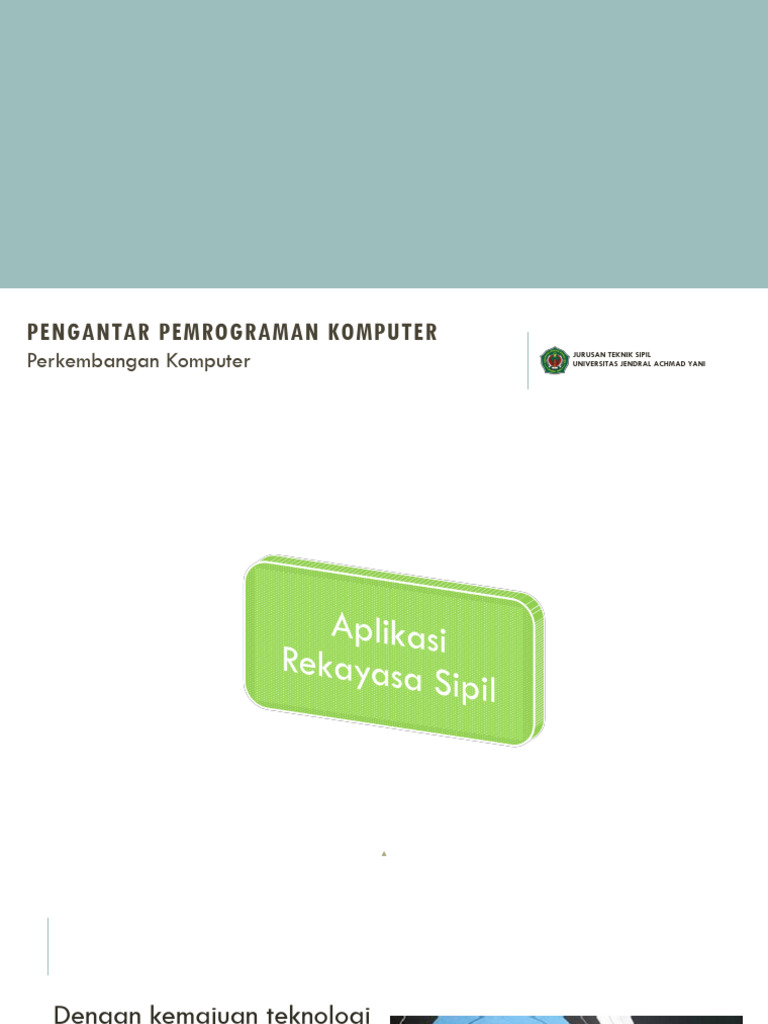 Pemrograman untuk Insinyur Sipil | PDF | Seni | Komputer