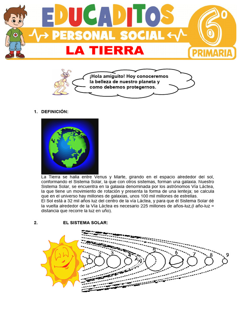 La-Tierra-para-Sexto-Grado-de-Primaria | PDF | Atmósfera | Atmósfera de ...