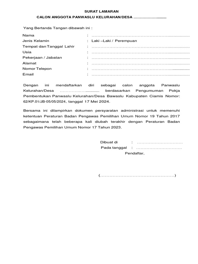 Lampiran Persyaratan PKD | PDF