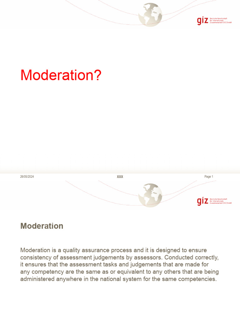 Participate in Moderation Activities | PDF
