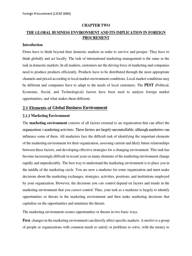 Foreign Procurement 2 | PDF | Marketing | Procurement