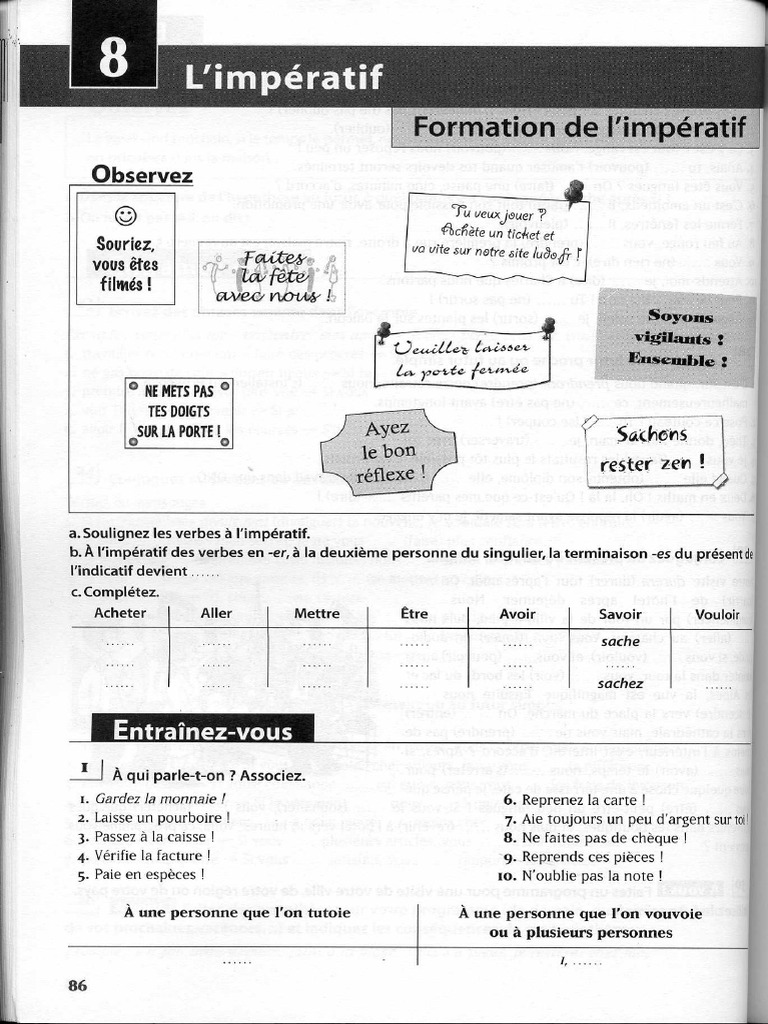 L'impératif | PDF