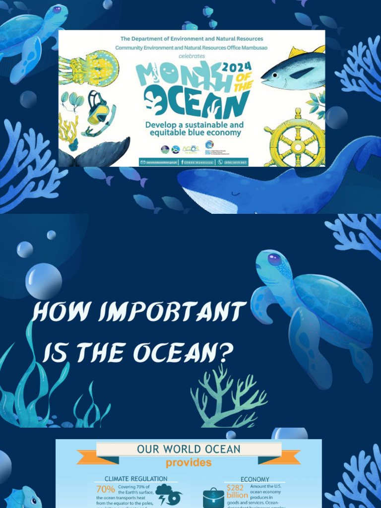 Blue Illustrative Organic Ocean Habitat Presentation | Download Free ...