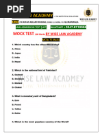 Sample Test Papers JST HST PST | PDF | Mass | Force