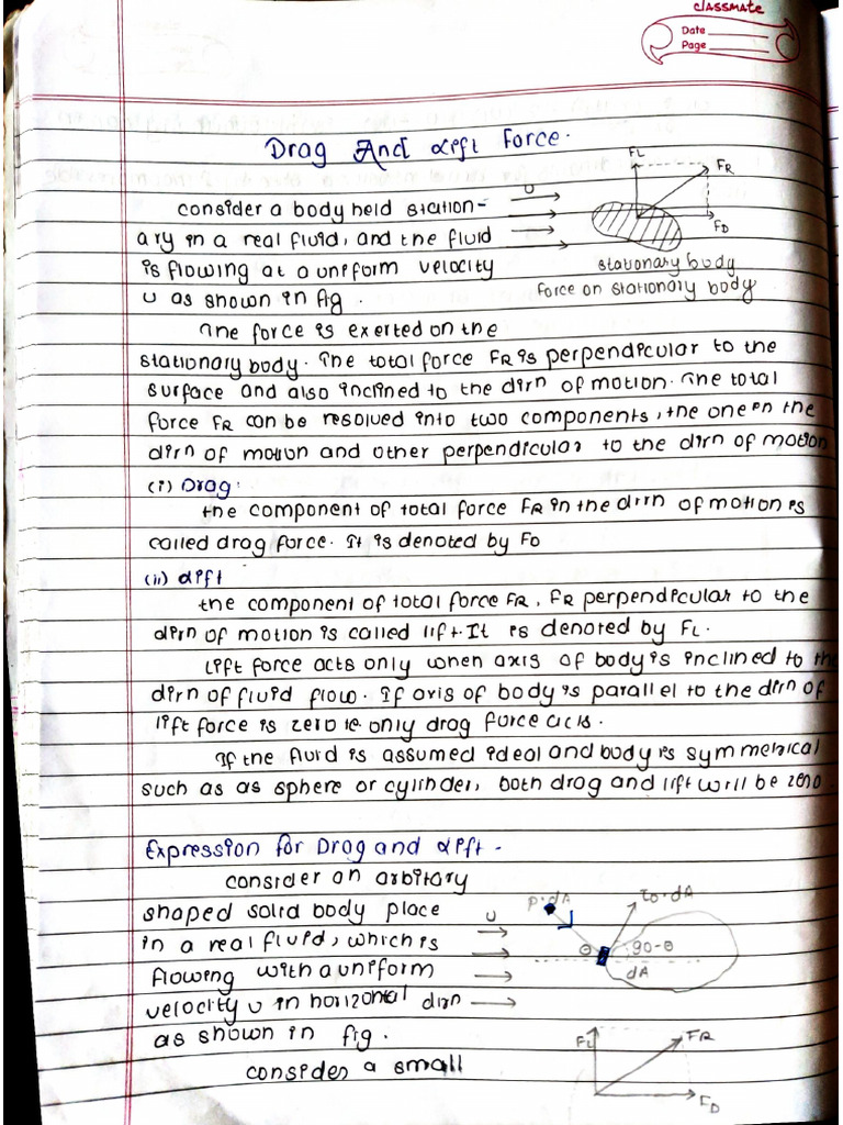 Unit 8 Drag and Lift-1 | PDF