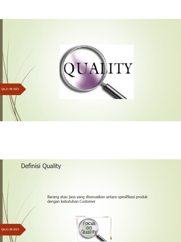 Quality Garment Overview and Definitions | PDF | Clothing