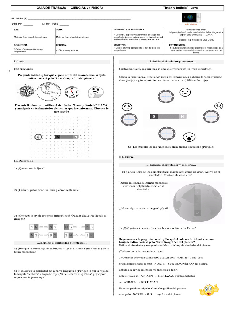 UNIDAD3 S14 L2 Imán y Brújula | PDF | Imán | Campo magnético