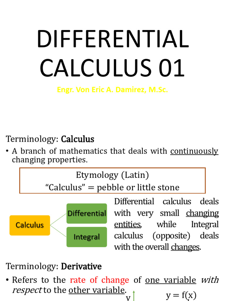 Differential Calculus | PDF | Calculus | Derivative