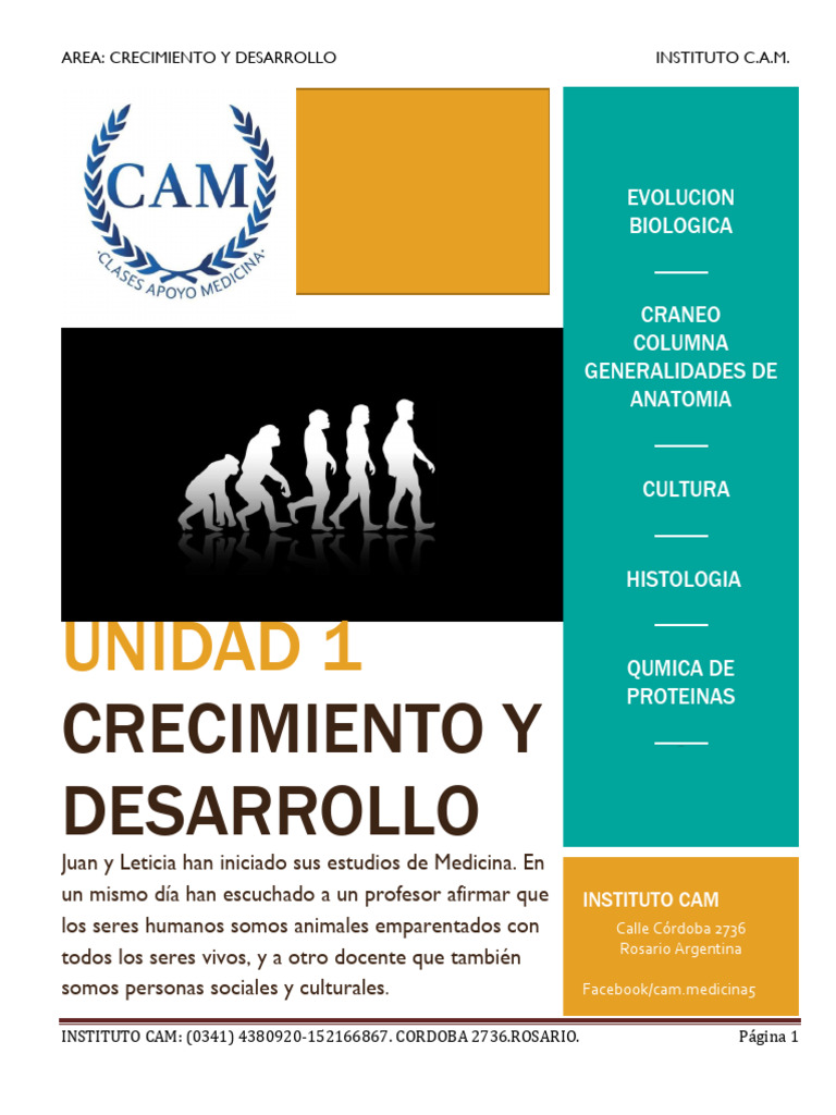 Crecicimentoy Desarrollo 1 A 5 | PDF | Evolución | Homo